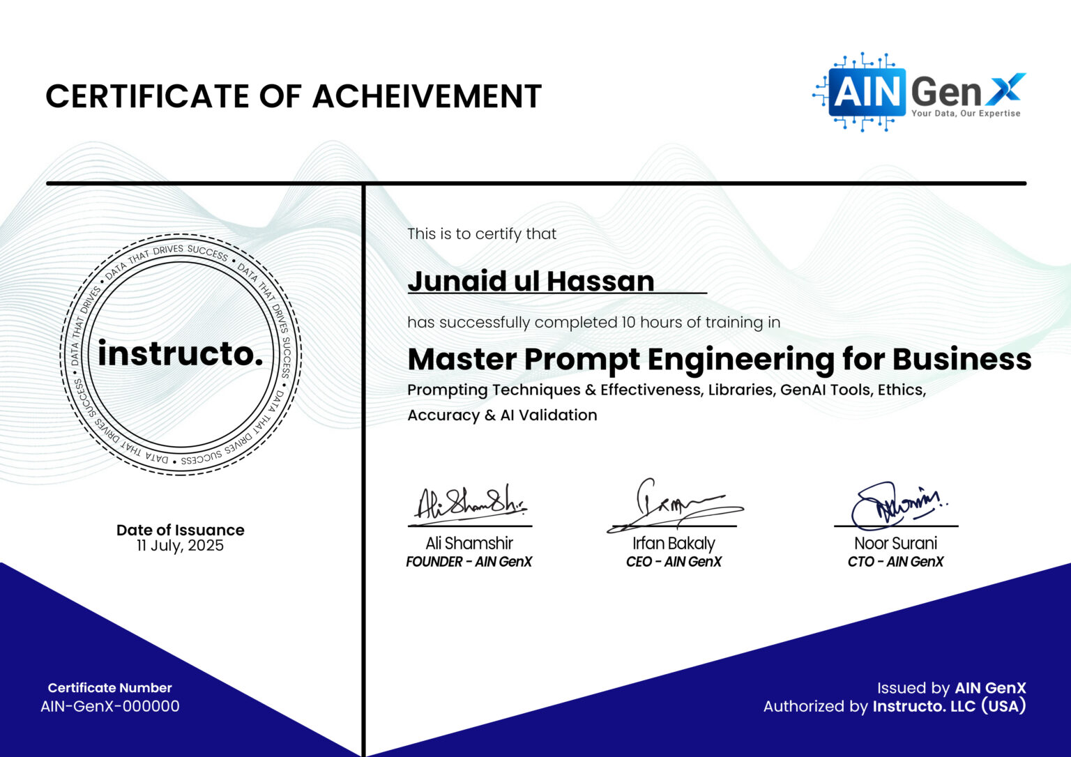 Master Prompt Engineering for Business - AIN GenX
