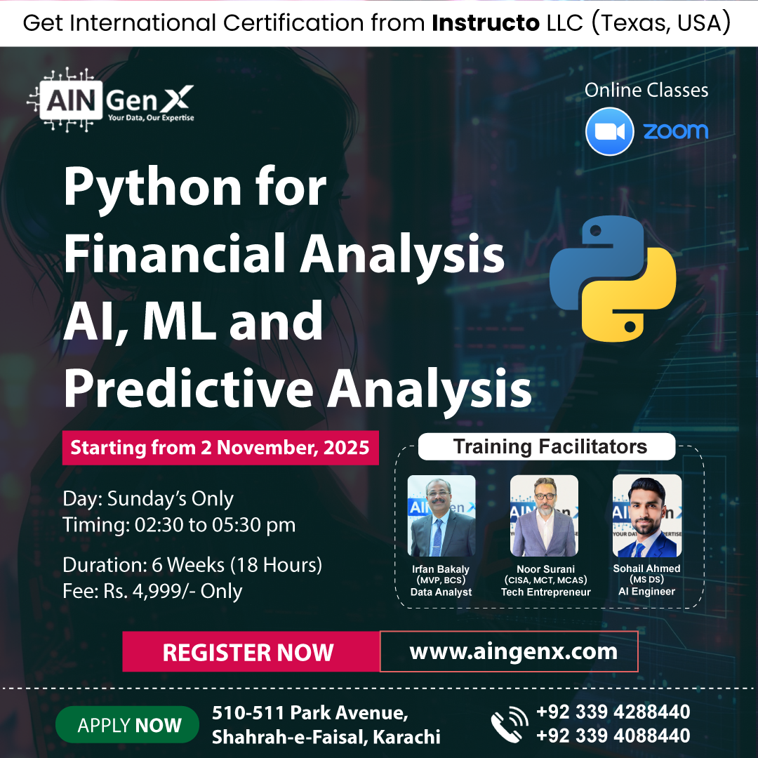 Python for Financial Analysis - Cohort 1 - AIN GenX