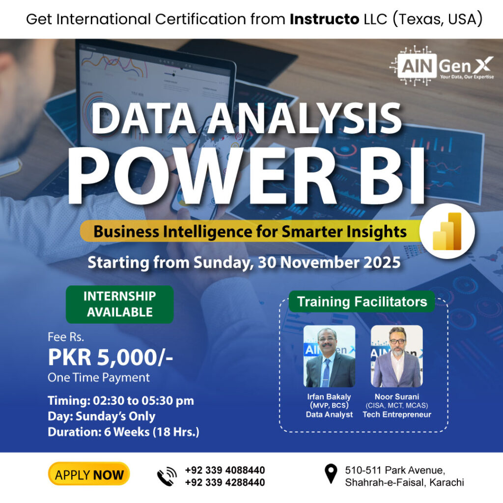 Data Analysis using Power BI - AIN GenX