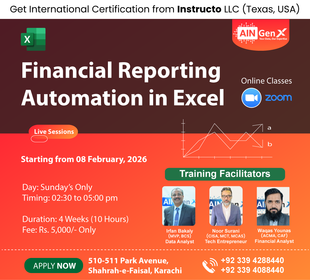 Financial Reporting Automation in Excel - AIN GenX