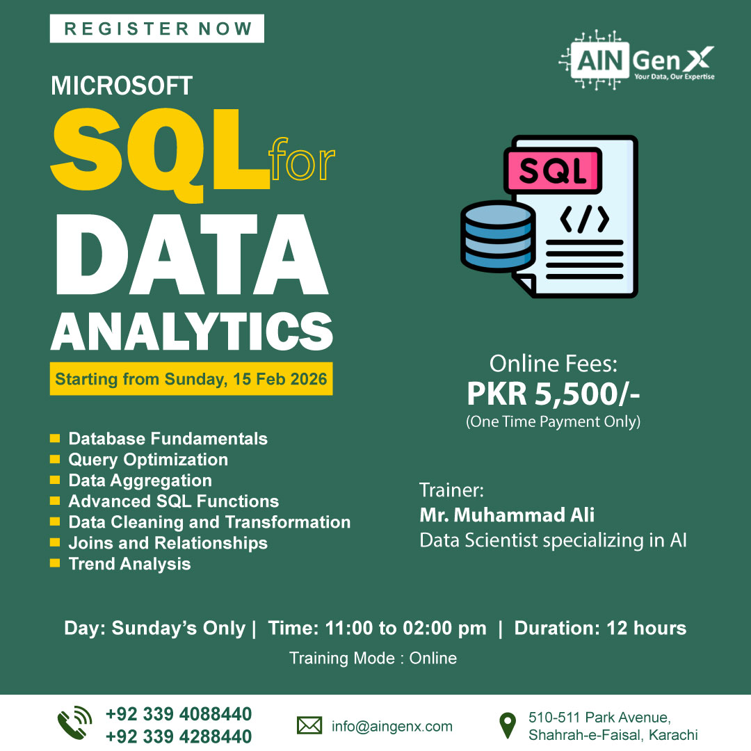 SQL for Data Analysis - AIN GenX